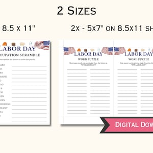 Labor Day Game Bundle - Printable Labor Day Party Games & Activity ...