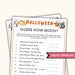 Guess How Much Game - Printable Halloween Party Game for Teens and ...