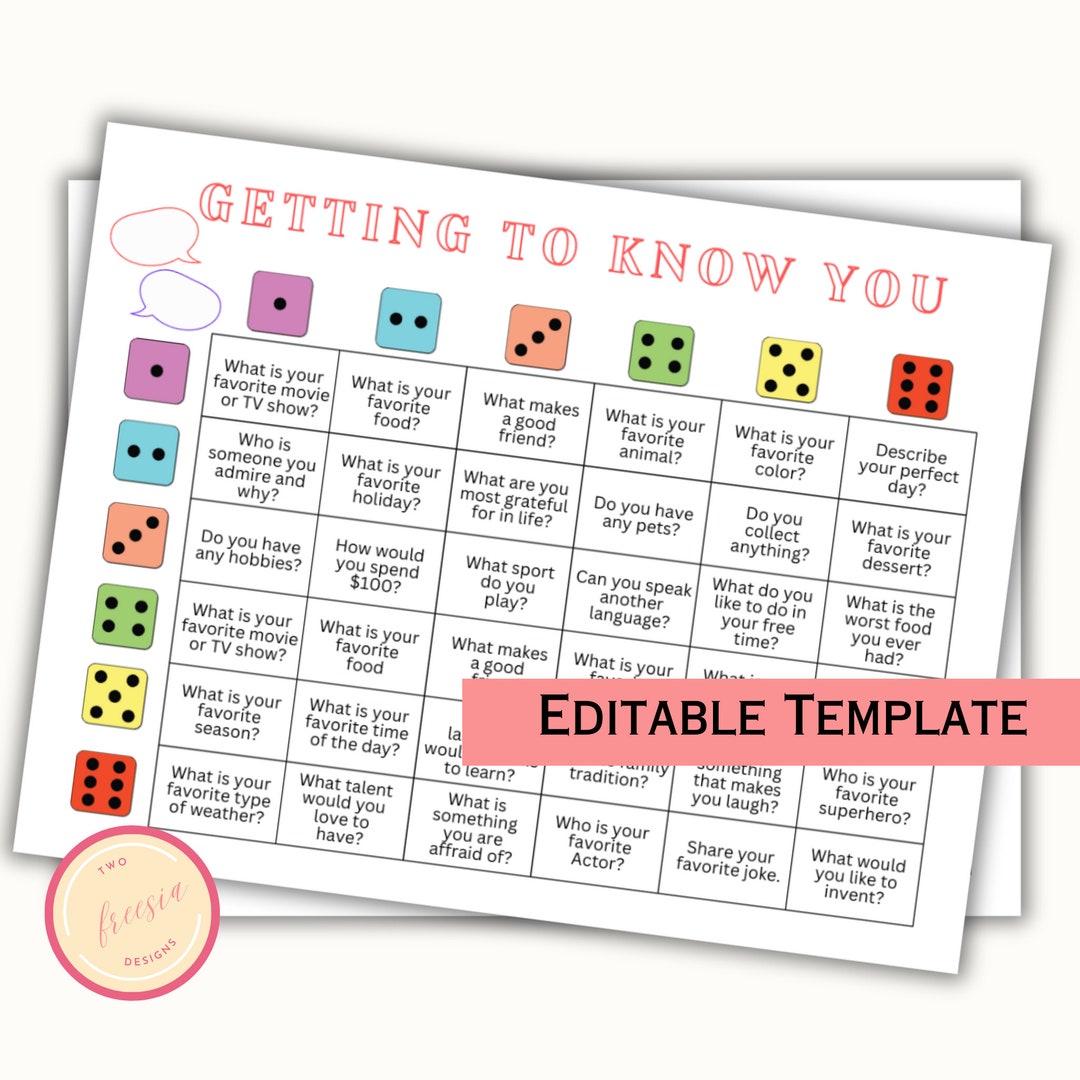 Roll and Tell Dicebreaker Game - Back to School Icebreaker Activity ...