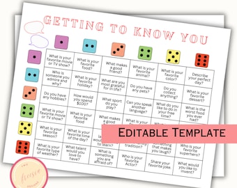 Dicebreaker Roll and Tell Game, Back to School, Icebreaker Activity for ...