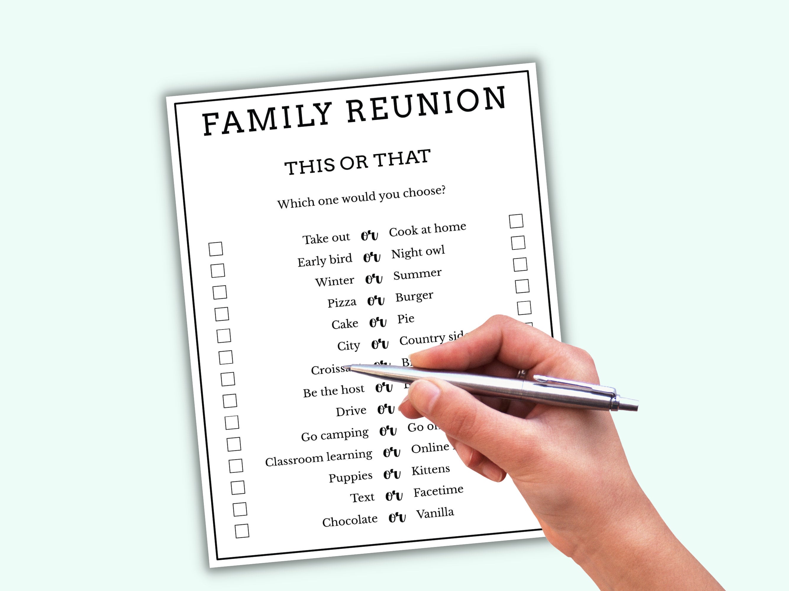 10 Family Reunion Game Bundle for Family Gathering Activities for Kids ...