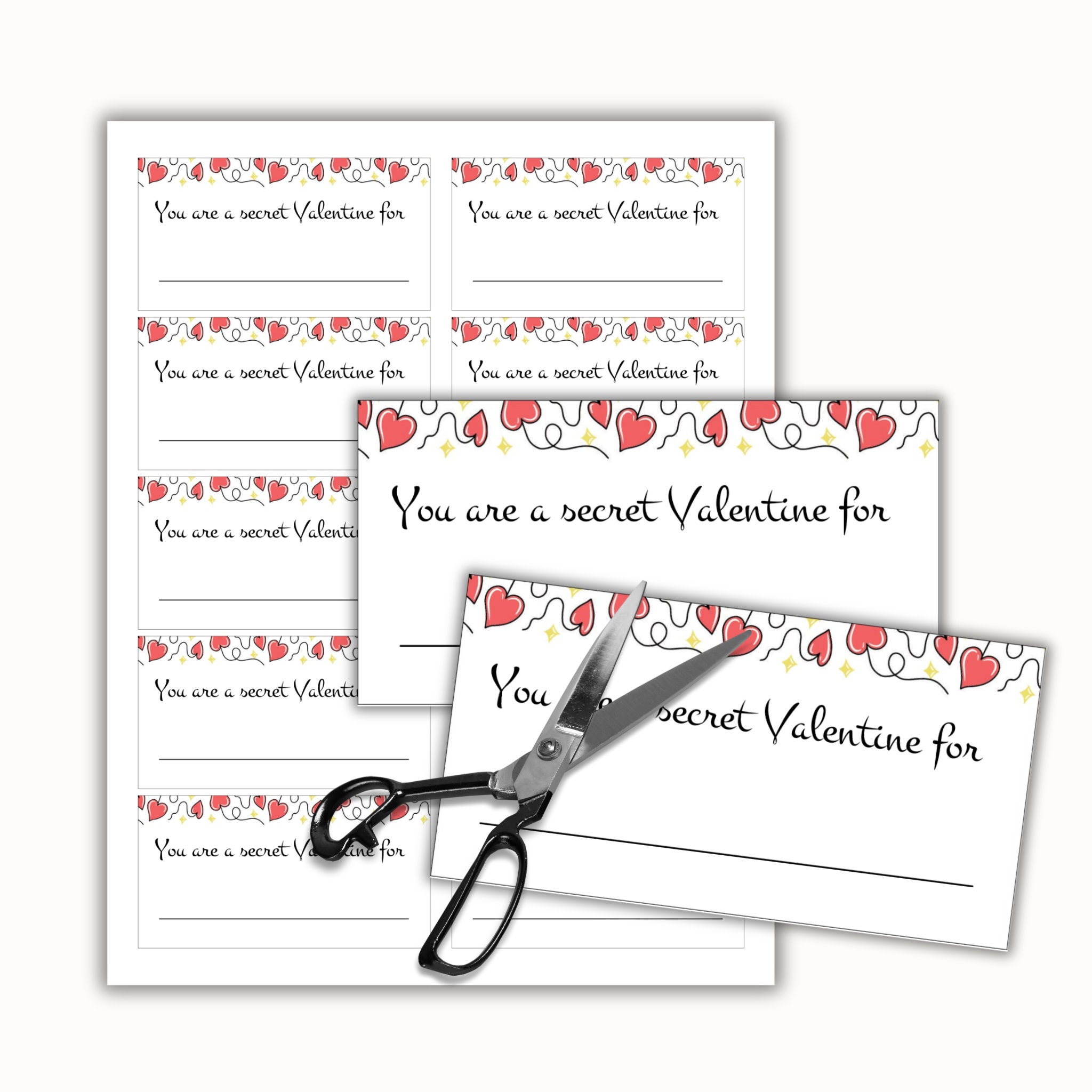 Secret Valentine Survey Questionnaire - Editable Valentine's Day Gift ...