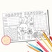 Easter Placemat Printable Coloring and Activity Sheet for Kids Easter ...