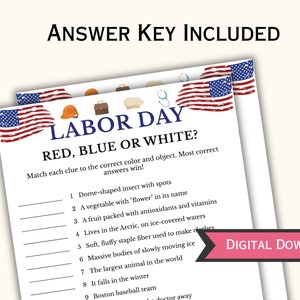 Labor Day Game Bundle - Printable Labor Day Party Games & Activity ...