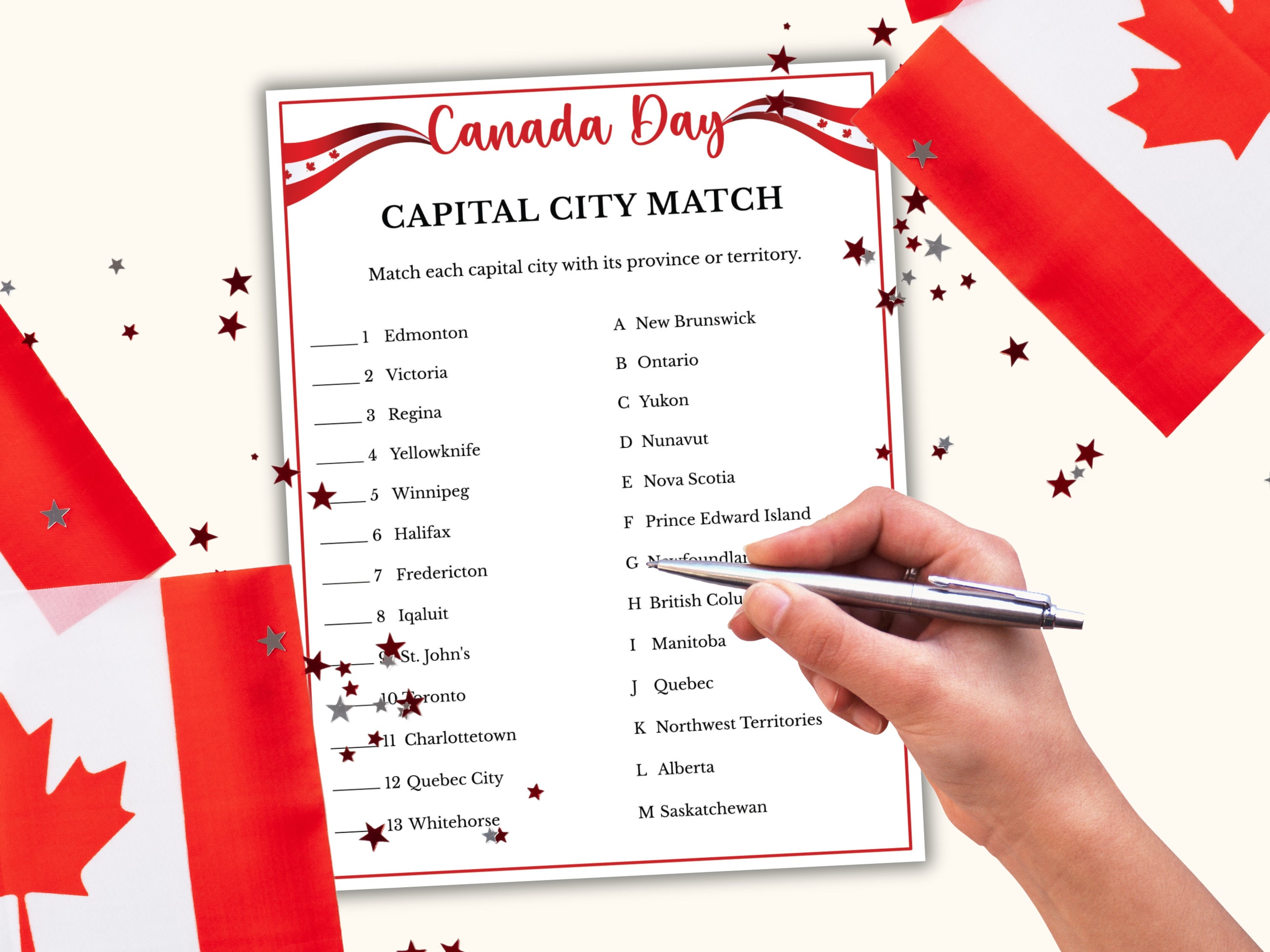 30 Canada Day Game Bundle - Printable Canada Day Games Bundle for Kids ...