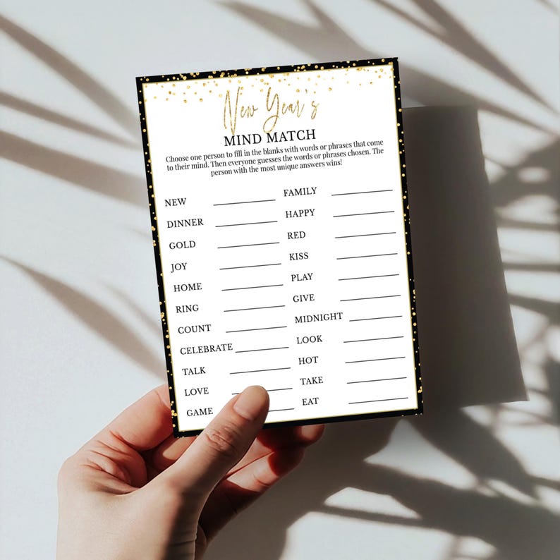 New Years Games Bundle, Printable New Years Party Games for Kids and ...