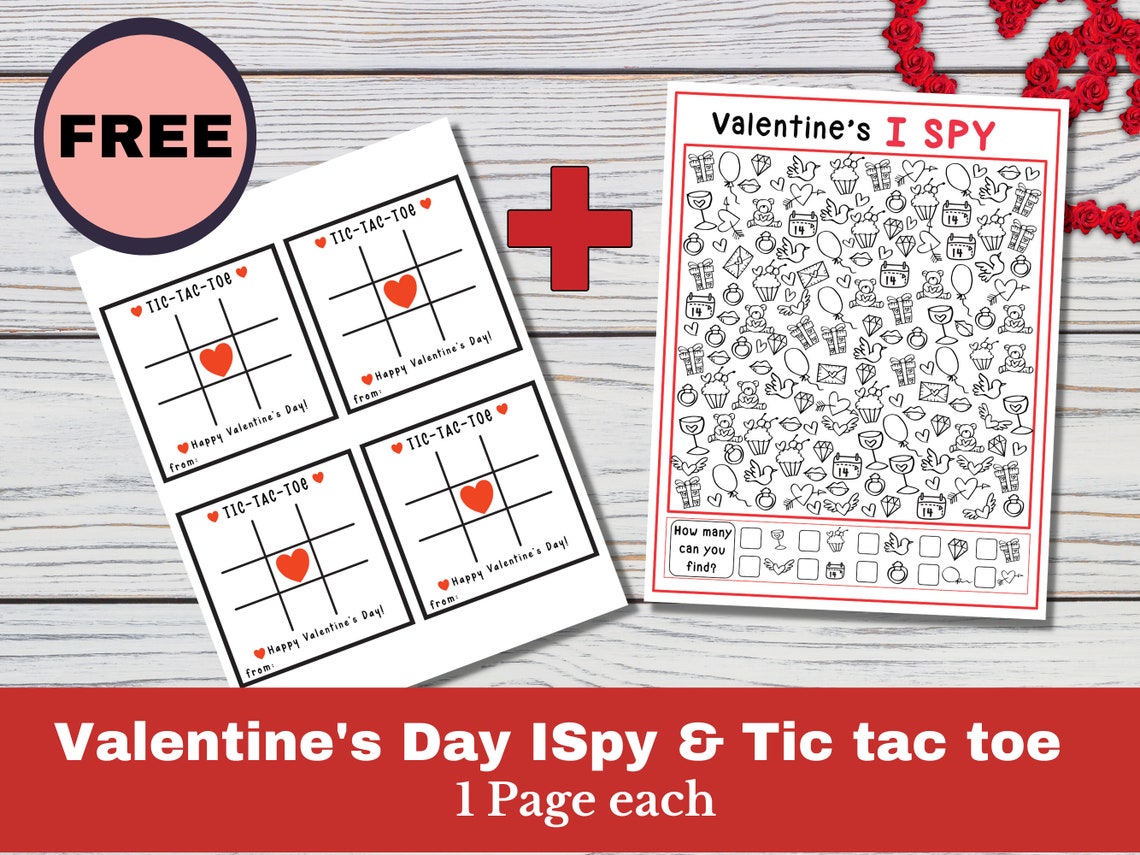 Valentine's Day Placemat for Kids Printable Activity and Games for ...