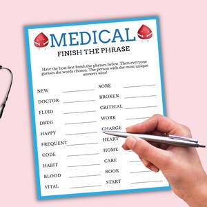 Medical Party Game Bundle for Nurse, Doctor, Graduation, Retirement ...
