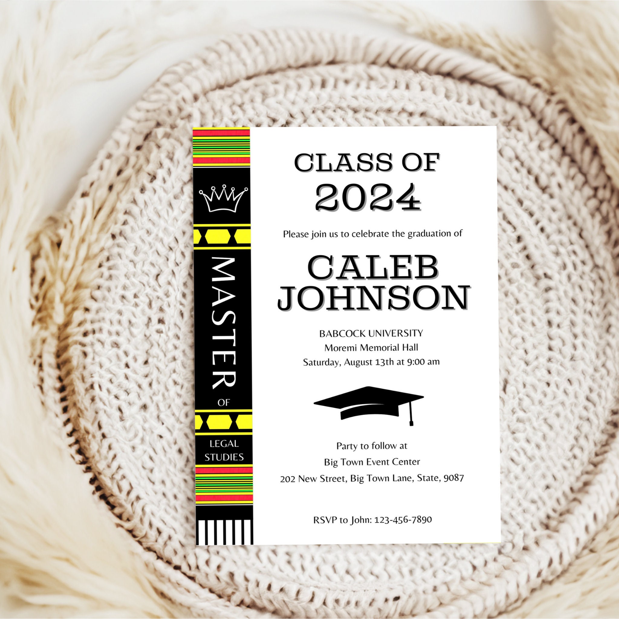 Graduation Party Invitation Template 2024 College Graduation Invite ...