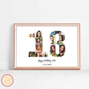 Number 2 Collage for Anniversary or Birthday 2 Year Gift for Boyfriend ...