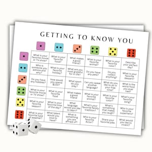 Roll and Tell Dicebreaker Game - Get to Know You Dice - Back to School ...