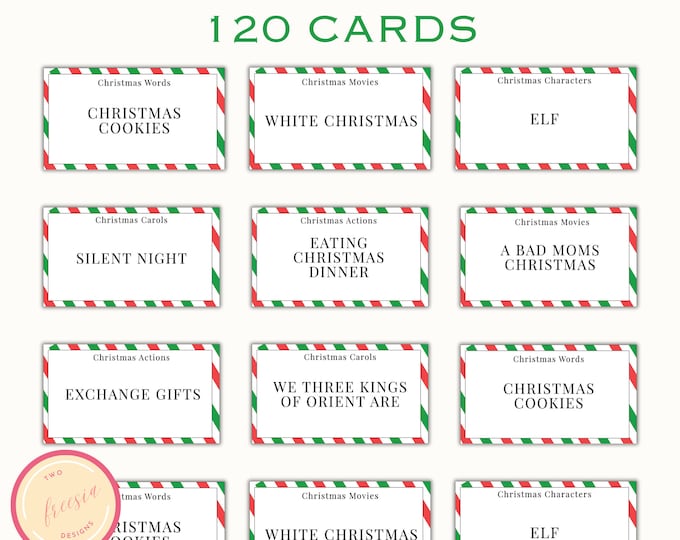 Christmas Who Am I? Game, Printable Holiday Game, Family Christmas ...