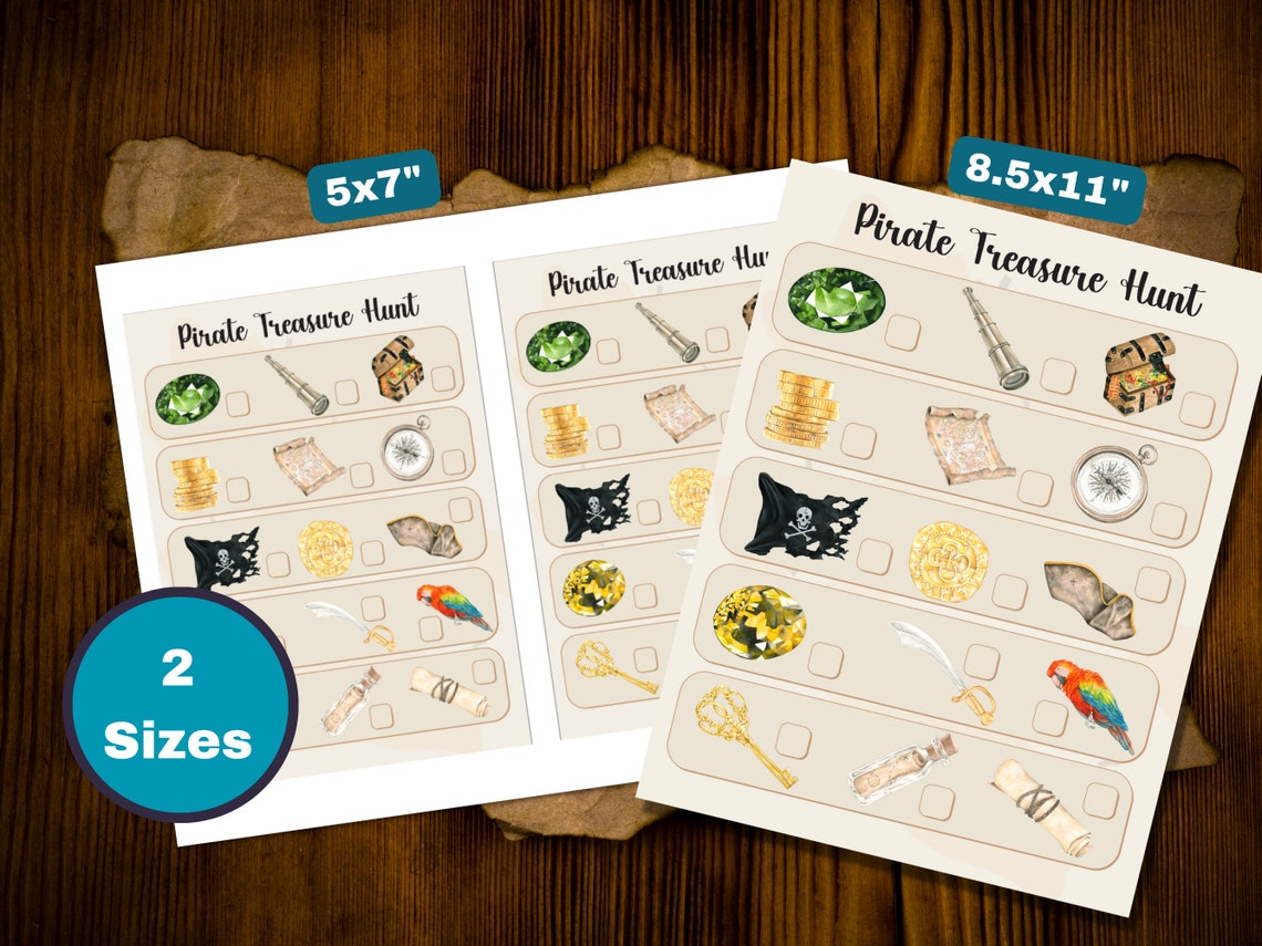 Printable Pirate Treasure Hunt Game for Kids Birthday Parties ...