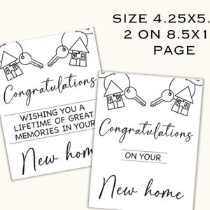 Printable New Home Tags and Basket - Housewarming Gift Basket Tags ...