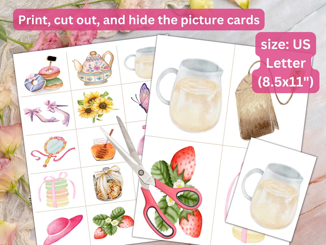 Tea Party Scavenger Hunt - Printable Tea Party Treasure Hunt for Kids ...