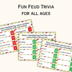 Thanksgiving Trivia Feud - Printable Thanksgiving Activity for Kids and ...