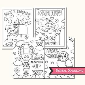 12 Valentine's Day Coloring Pages for Kids - Valentine's Day Party ...