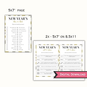 New Years Games Bundle, Printable New Years Party Games for Kids and ...