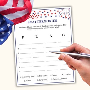 4th of July Games - 30 Printable Fourth of July Game Bundle for Kids ...