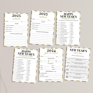 New Years Games Bundle, Printable New Years Party Games for Kids and ...