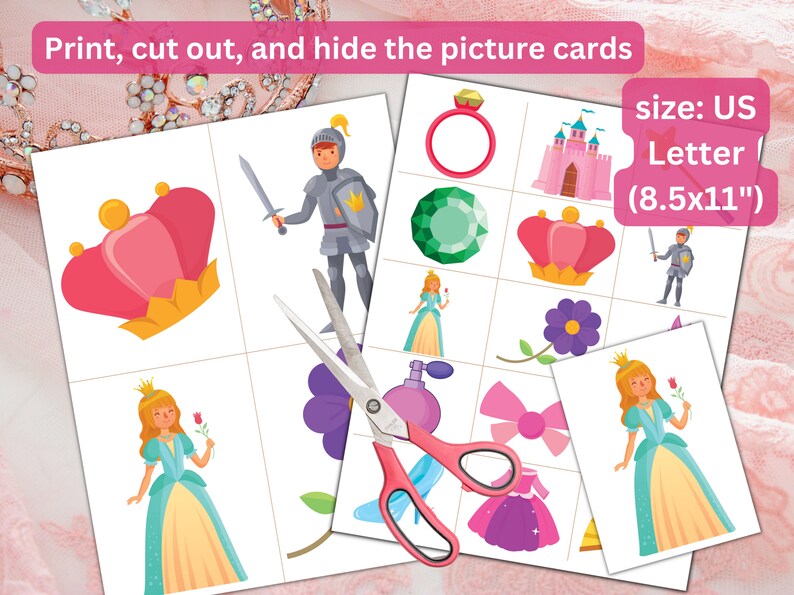 Princess Scavenger Hunt - Printable Fairy Tale Treaure Hunt for Kids ...