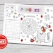 Pancakes Activity and Coloring Placemat - Party Games Sheet for Kids ...