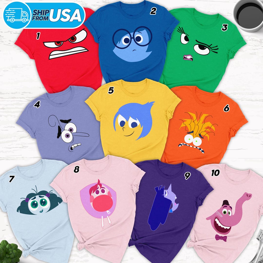 Inside Out Emotions Shirt, It's Okay to Feel All the Feels Shirt, Core ...
