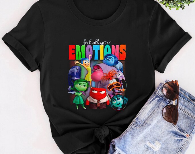 Inside Movie Characters Halloween Costume Shirt, Custom Face Character ...