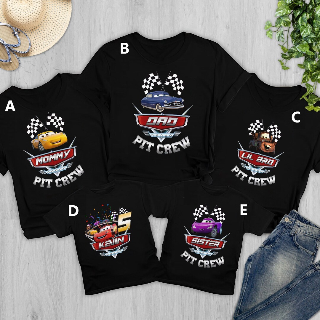 Personalized Cars Birthday Family Shirt, Cars Matching Shirt, Lightning ...