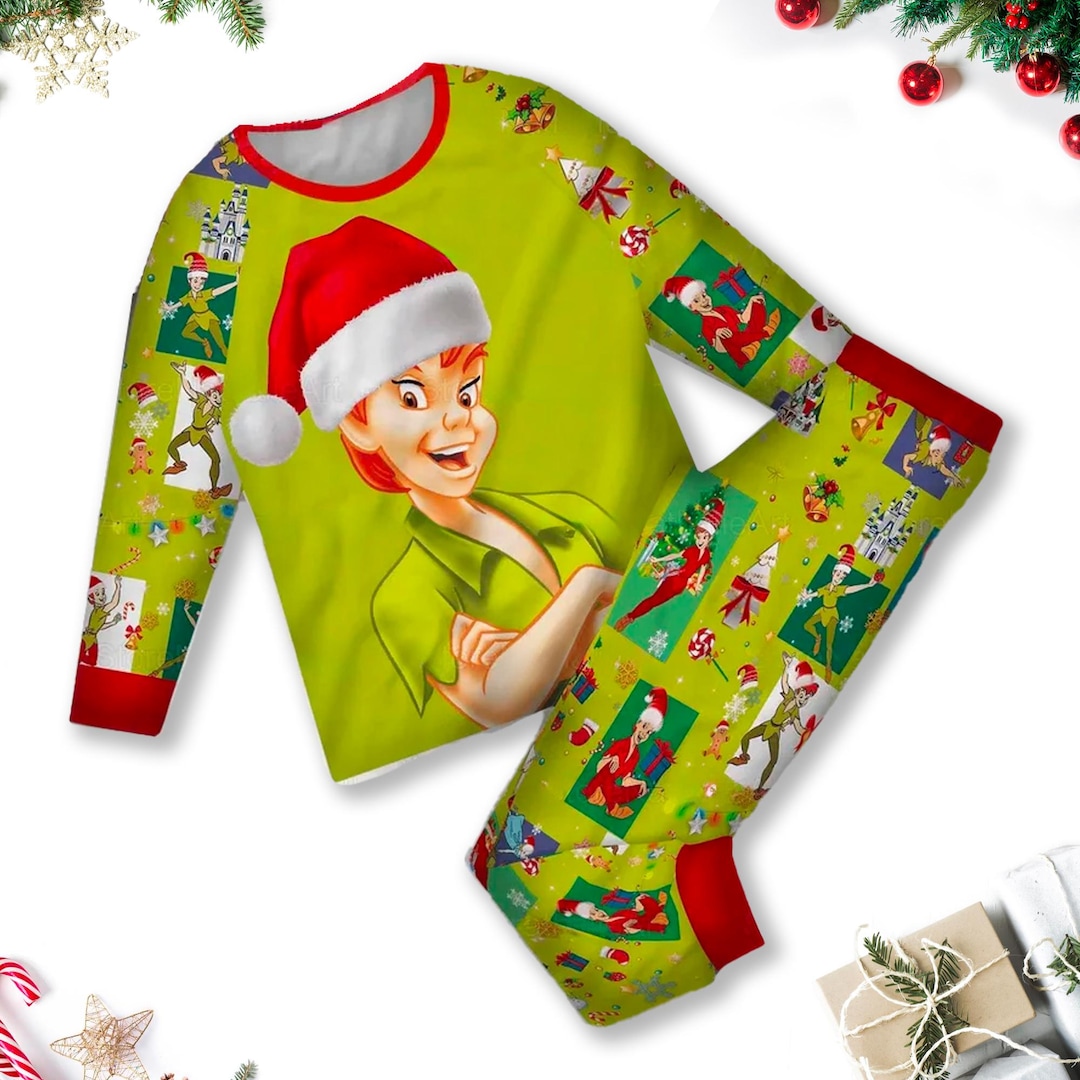 Peter Pan Christmas Pajamas, Peter Pan Family Matching Pajamas, Peter ...