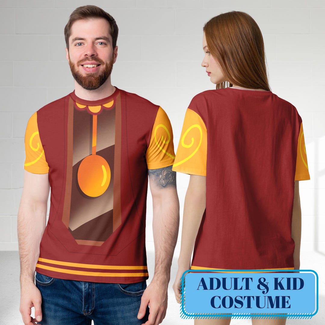 Cogsworth Costume T-shirt, Beauty and the Beast Halloween Cosplay ...