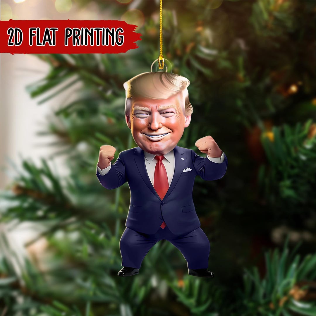 Stand With Trump Ornament, President Trump Ornament, Bulletproof Trump ...
