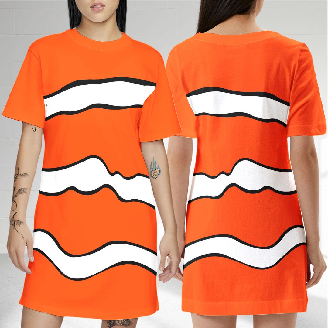 Nemo Goldfish T-shirt Dress, Finding Nemo T-shirt Dress, Nemo Fish ...