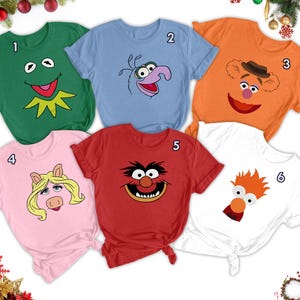 Funny the Muppets Show Costume Halloween Shirt, Gonzo Fozzie Miss Piggy ...