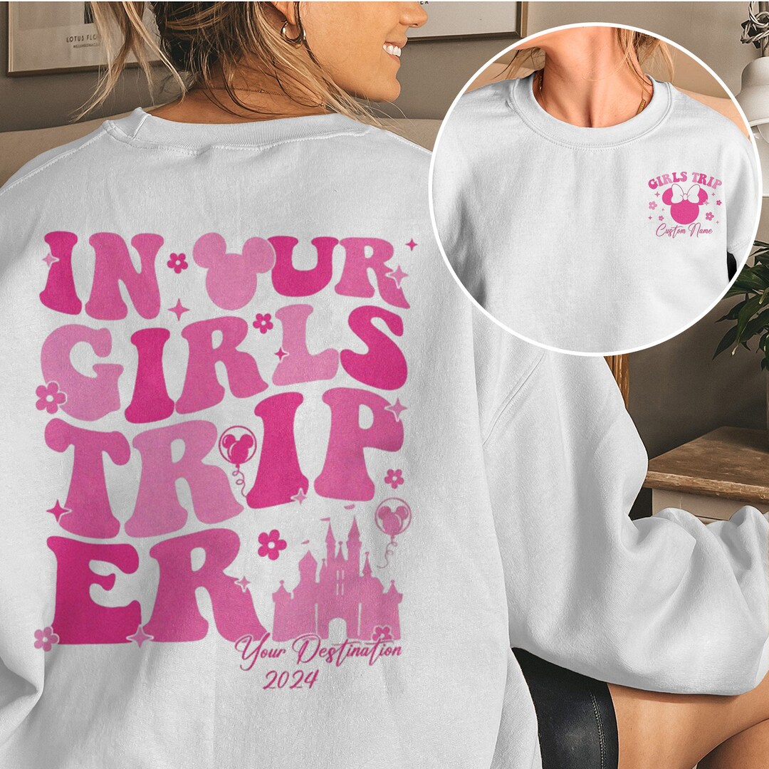 Personalized Girls Trip 2024 T-shirt, in Our Girls Trip Era Summer ...