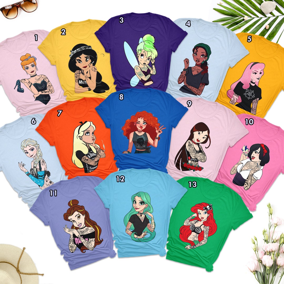 Custom Rocker Princess Group Matching T-shirt, Punk Princess Shirts ...