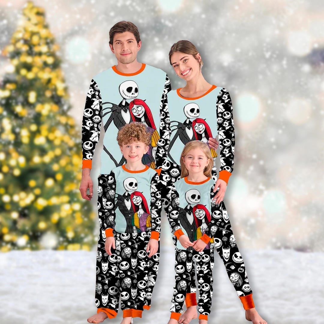 The Nightmare Before Christmas Pajamas, Jack Skellington Halloween ...