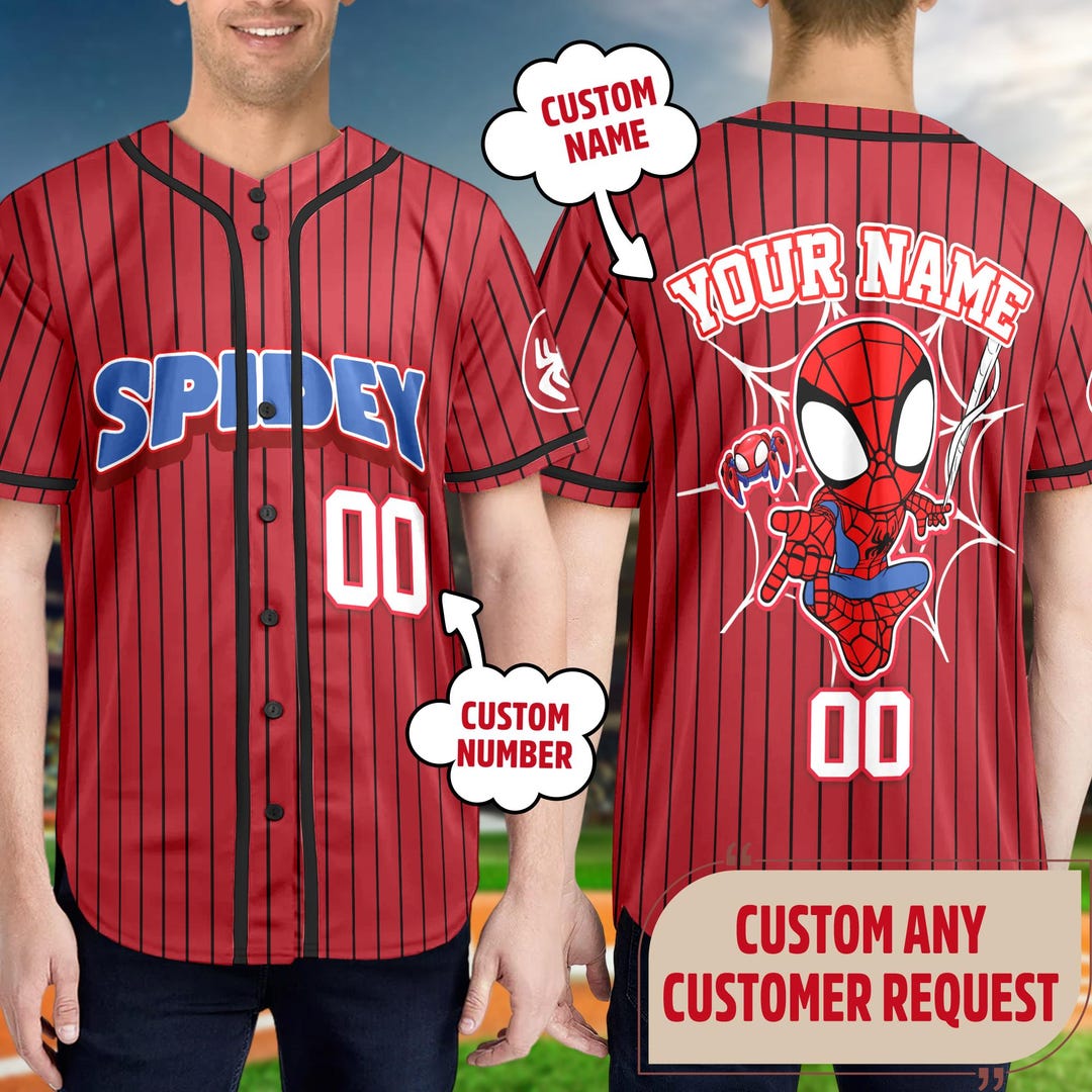 Personalize Spidey and His Amazing Friend Baseball Jersey, Custom Kid ...
