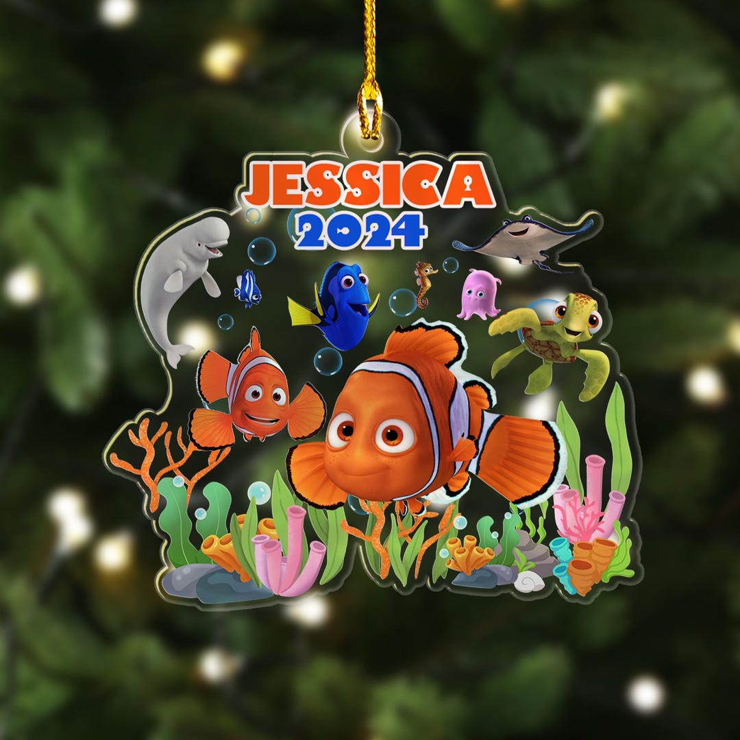 Personalized Finding Nemo Christmas Ornament, Nemo Movie Character ...