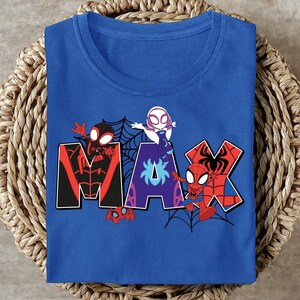 Personalized Spider Dad Shirt, Spider Hero and His Friends Men Tee ...