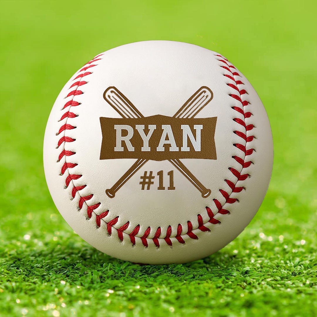 Personalized Baseballs Player Gift, Custom Name Engrave Baseball Gift ...