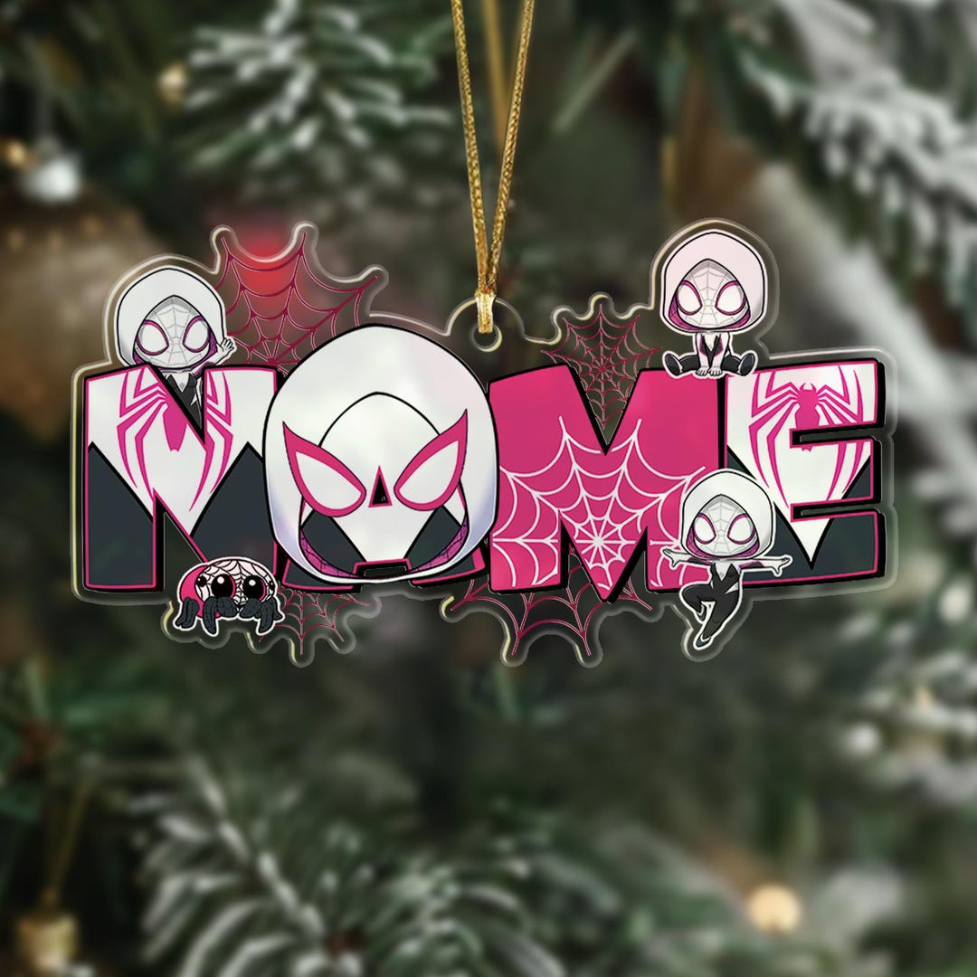 Personalized Gwen Stacy Christmas Ornament, Spidey and His Amazing ...