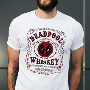 Retro Deadpool Whiskey Shirt, Deadpool 3 Movie Shirt for Men, Superhero T-shirt, Deadpool Shirt ...