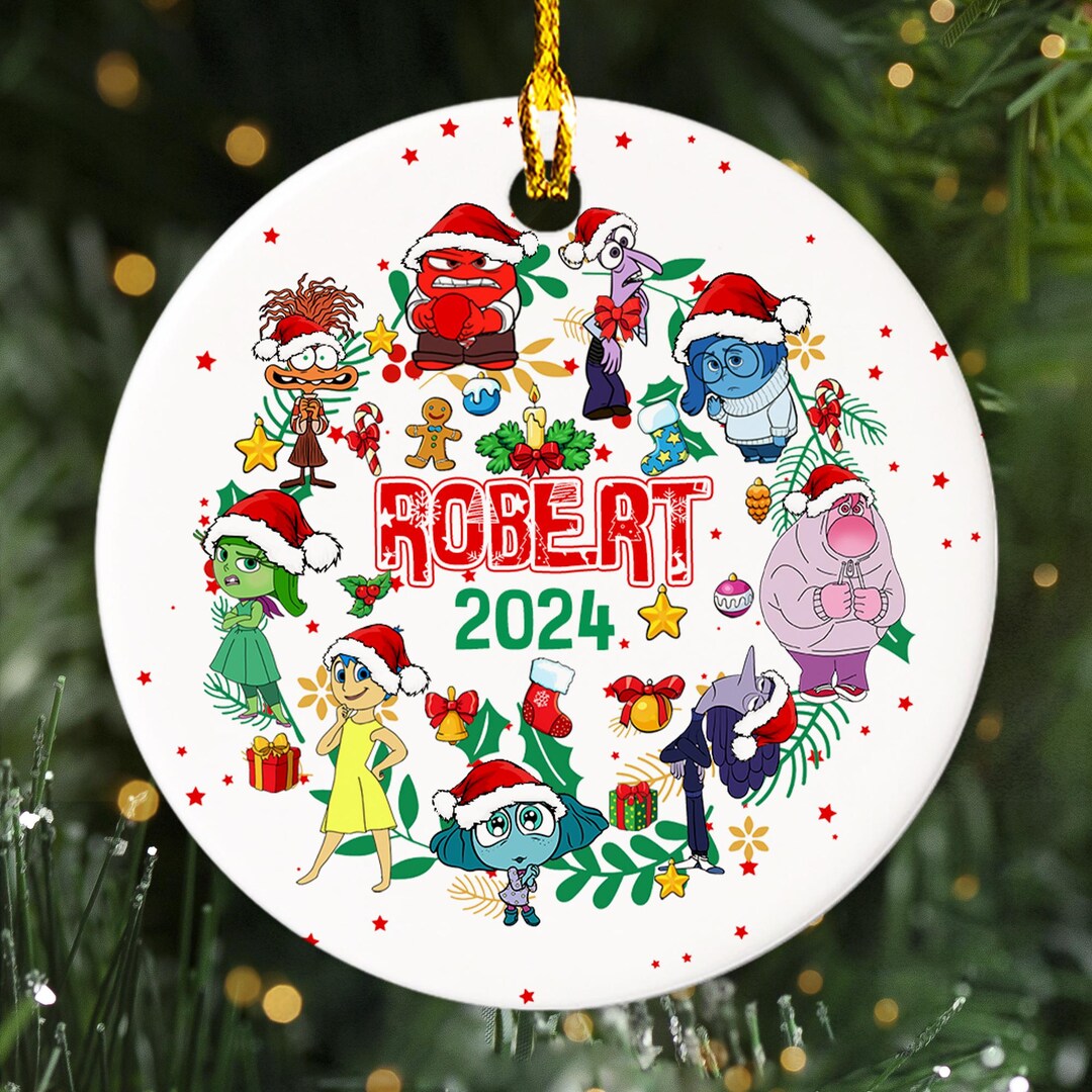 Adorno personalizado con personajes de la película Inside Out 2, adorno ...