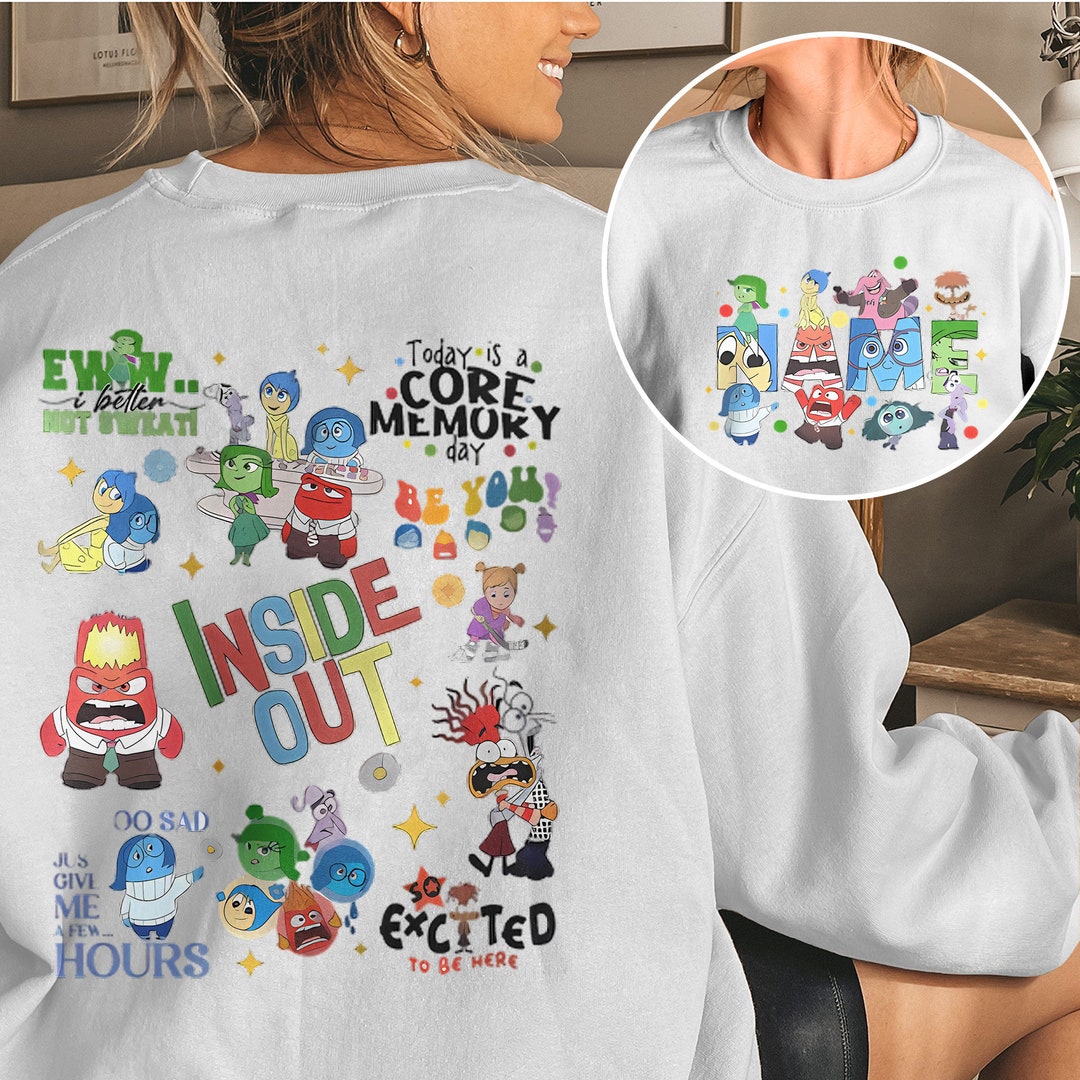 Nombre personalizado Pixar Inside Out Camisa a juego, Hoy es una camisa ...