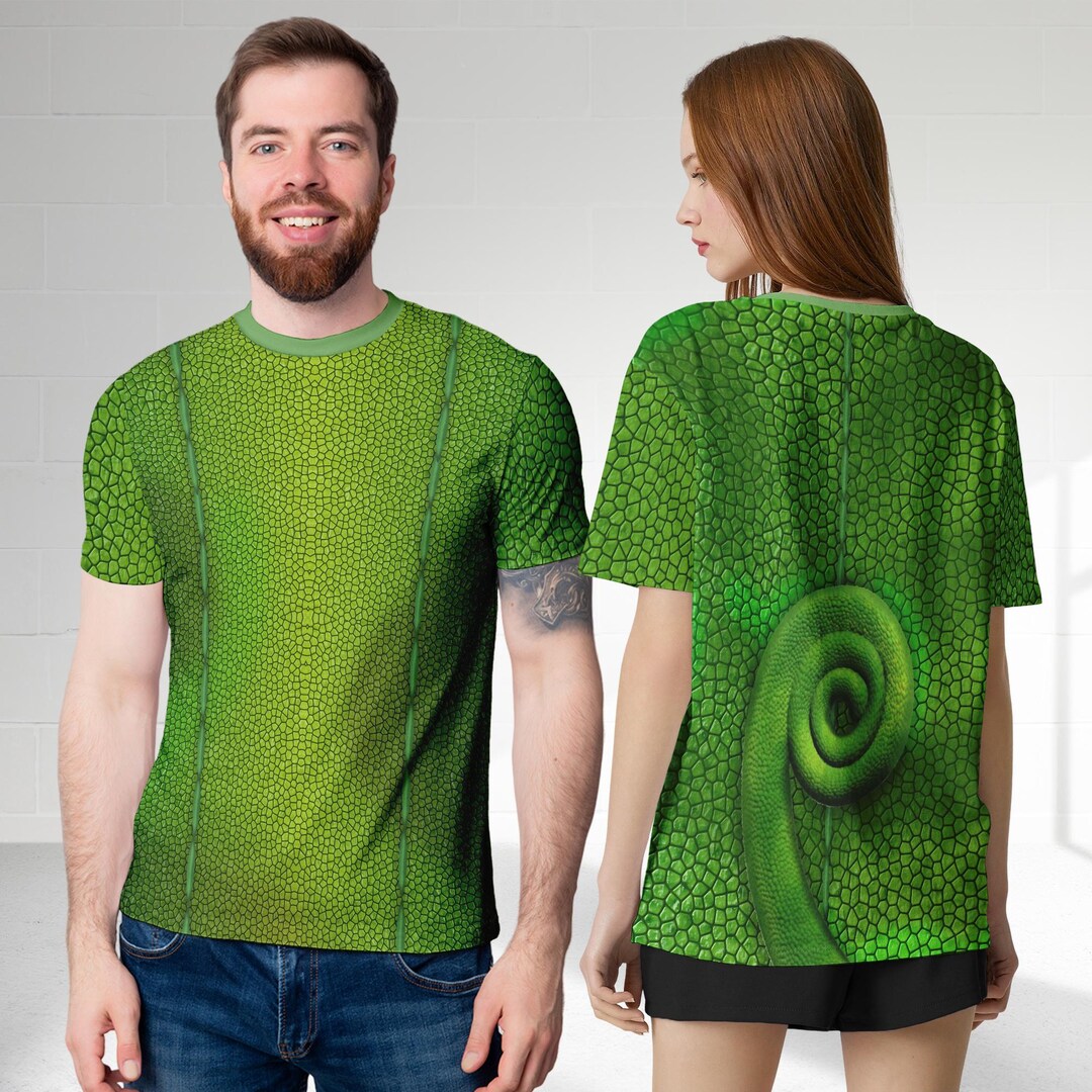 Tangled Pascal Costume T-shirt, Green Pascal Cosplay Costume Tee ...