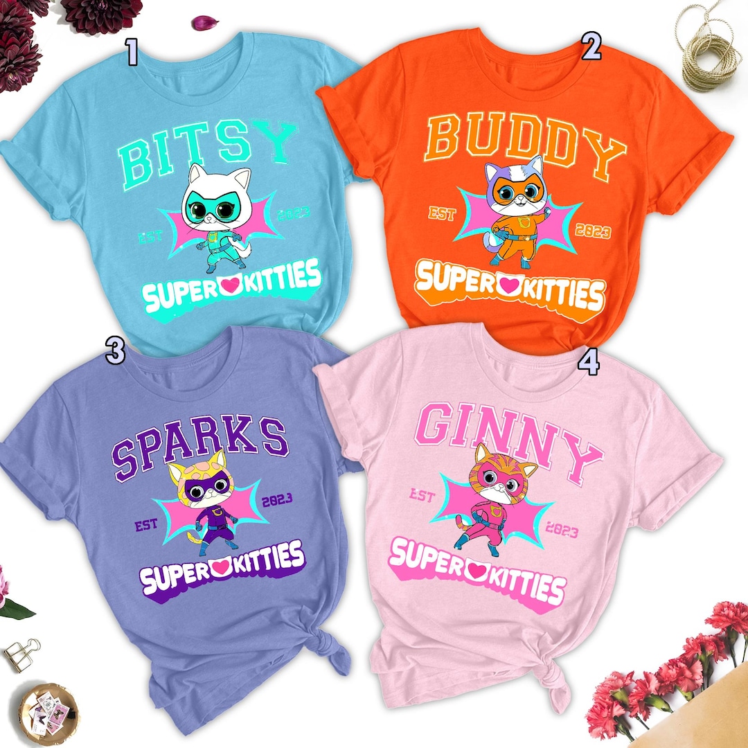 Custom Superkitties Matching Shirt, Super Kitties Hero Shirt for Kids ...