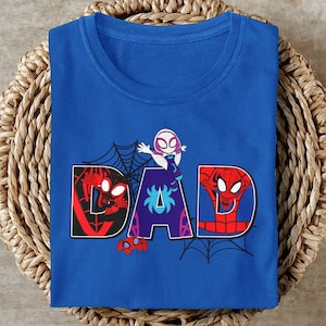 Personalized Spider Dad Shirt, Spider Hero and His Friends Men Tee ...