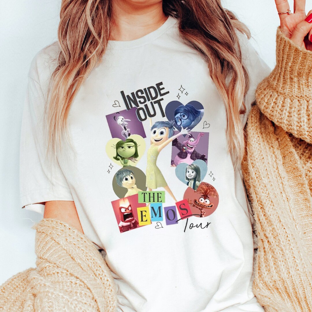 Inside Movie Emotions Tour T-shirt, Inside Characters Unisex T-shirt ...