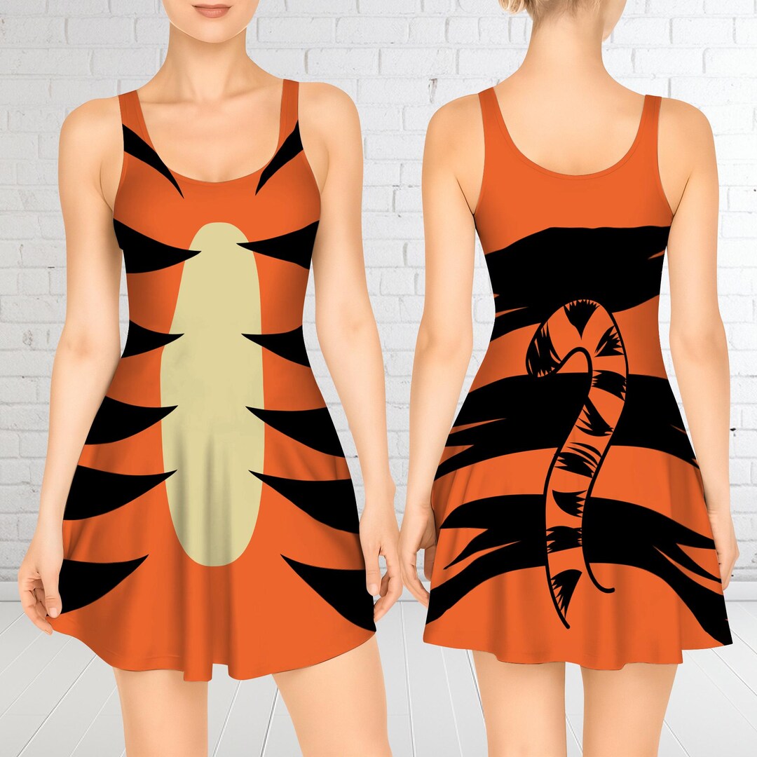 Tigger Winnie the Pooh 3D Cosplay Costume Skater Dress, Winnie the Pooh ...